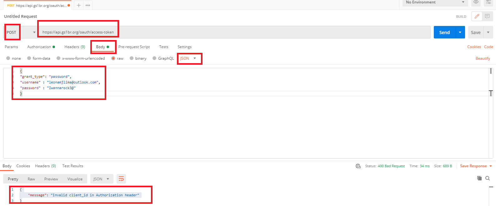 Obter Token de acesso | GS1 Developers