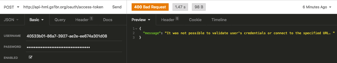 API Consulta - Autenticacao | GS1 Developers
