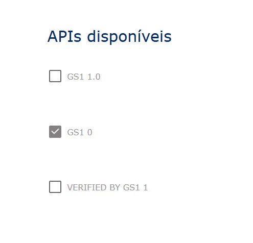 Erro API | GS1 Developers