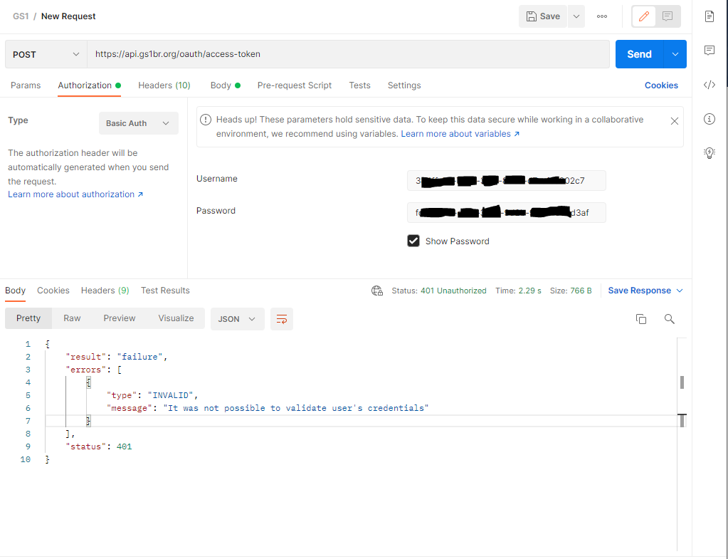 Acesso à API | GS1 Developers